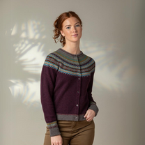 Alpine Short Cardigan | ERIBÉ Knitwear | Fairisle Cardigan