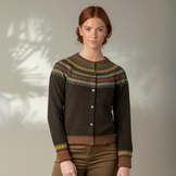Alpine Short Cardigan | ERIBÉ Knitwear | Fairisle Cardigan