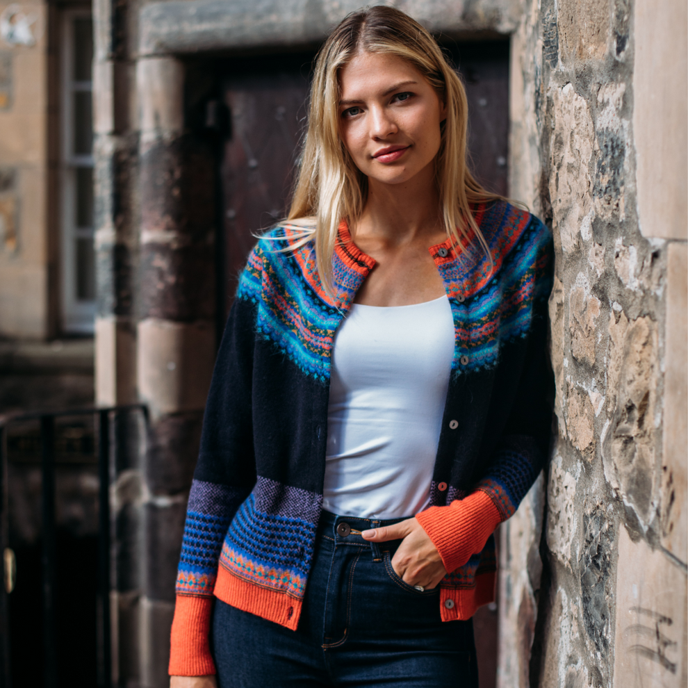 Alpine Cardigan | Fairisle Cardigan | ERIBÉ Knitwear | Scotland