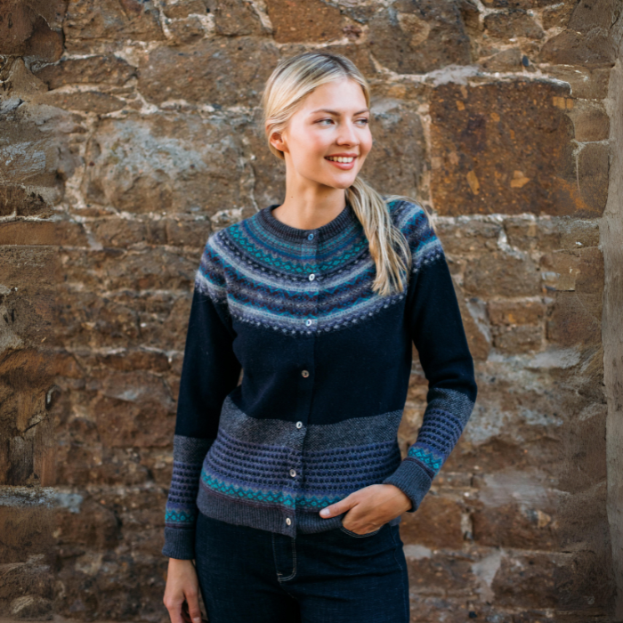 Alpine Cardigan | Fairisle Cardigan | ERIBÉ Knitwear | Scotland