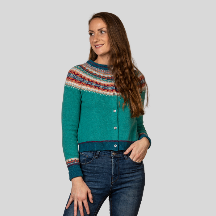 Alpine Short Cardigan | ERIBÉ Knitwear | Fairisle Cardigan
