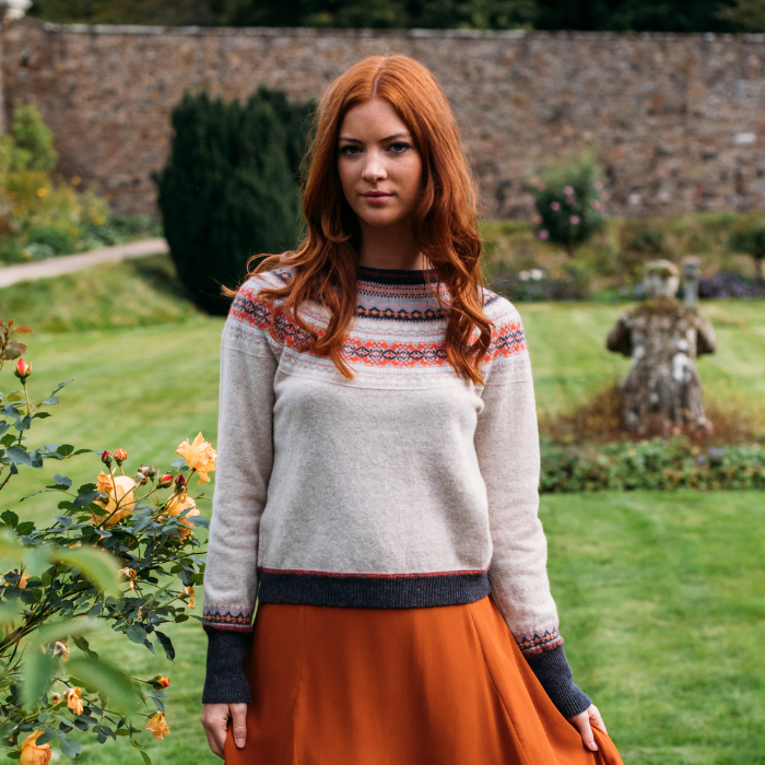 Alpine Short Sweater | Fairisle Sweater | Scotland | ERIBÉ Knitwear