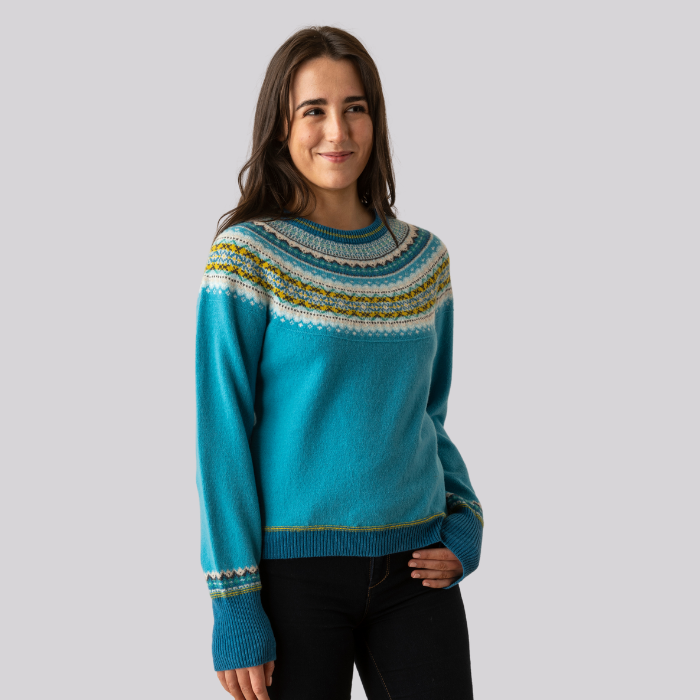 Alpine Short Sweater | Fairisle Sweater | Scotland | ERIBÉ Knitwear