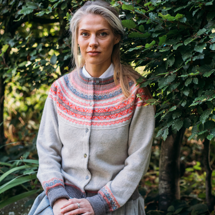 Alpine Short Cardigan | ERIBÉ Knitwear | Fairisle Cardigan