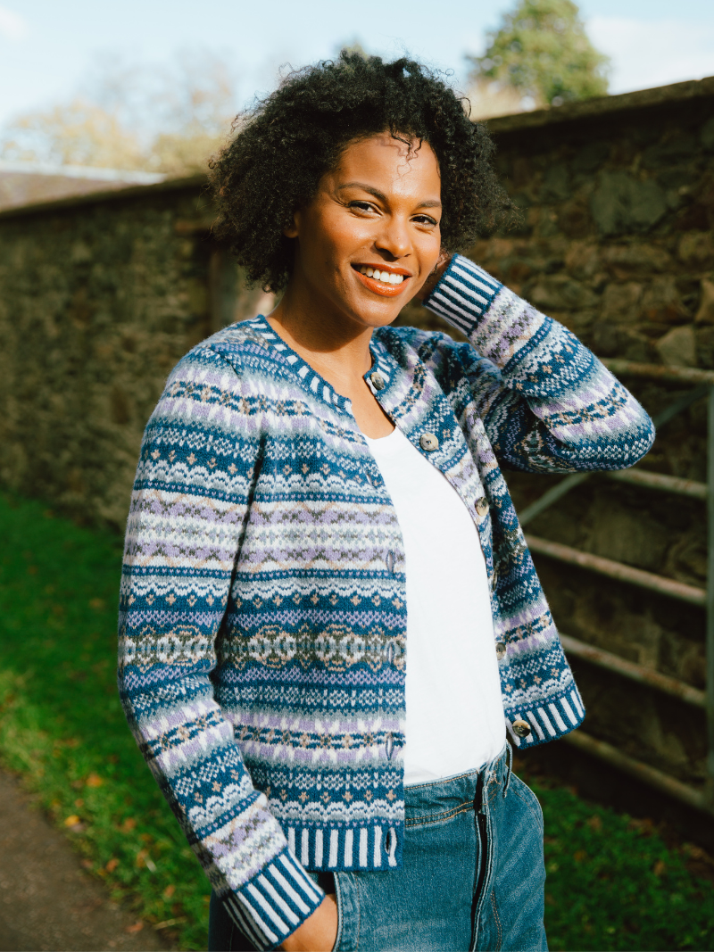 ERIBÉ Women's Kinross Cardigan - 100% Superfine RWS Merino Lambs Wool ...
