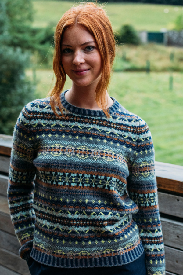 ERIBÉ Kinross Fairisle Sweater Regular Fit Superfine Merino Lambswool ...