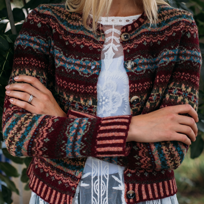 Westray Fairisle Cardigan | ERIBÉ Knitwear